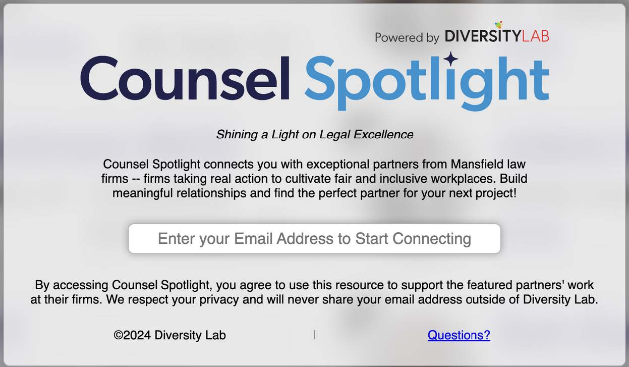 Counsel Spotlight - Diversity Lab